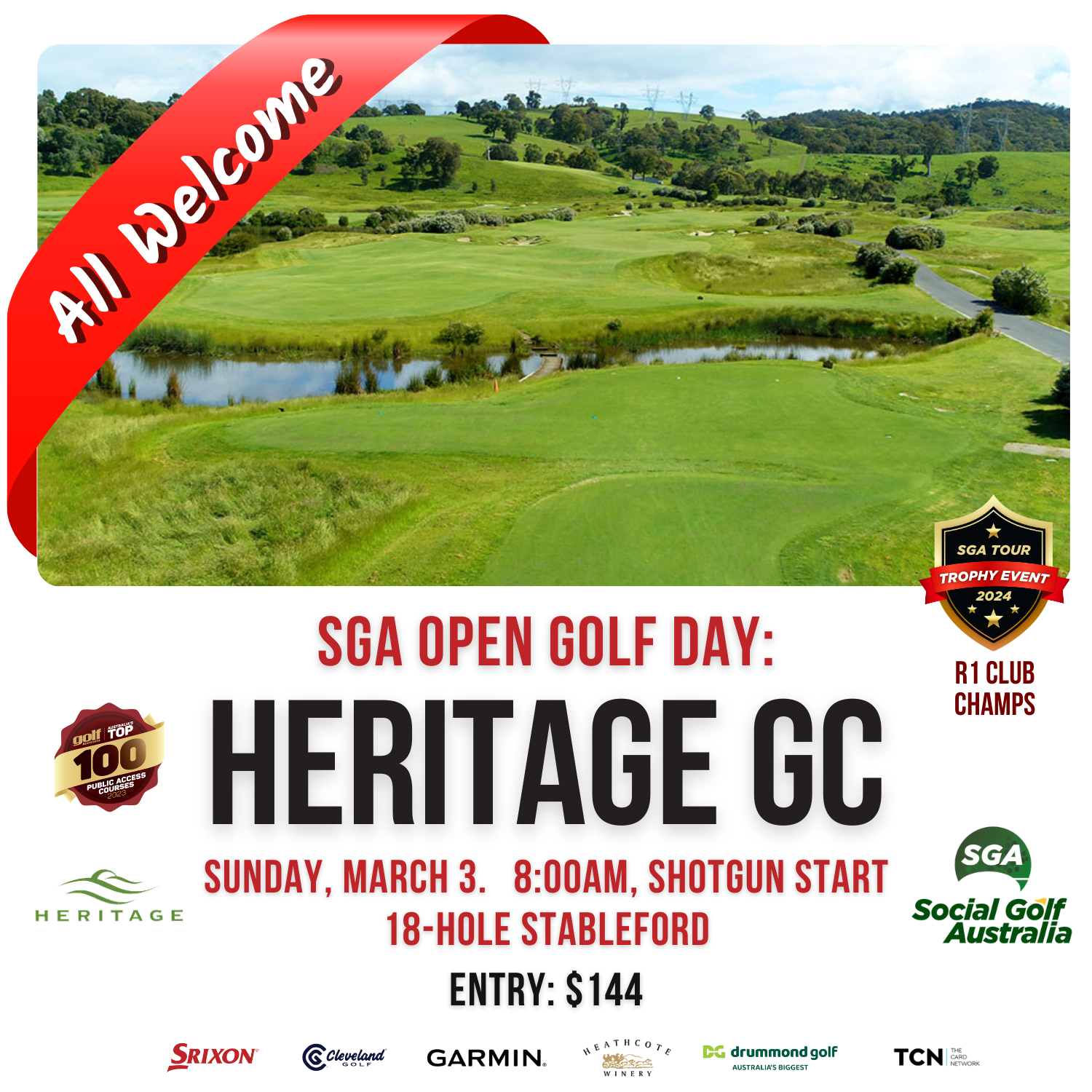 Heritage GC Open Day (Henley). March 3, 2024 - Social Golf Australia